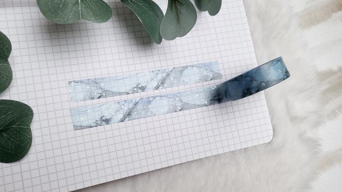 Jellyfish Stickers - Washi Tape Blue Marble