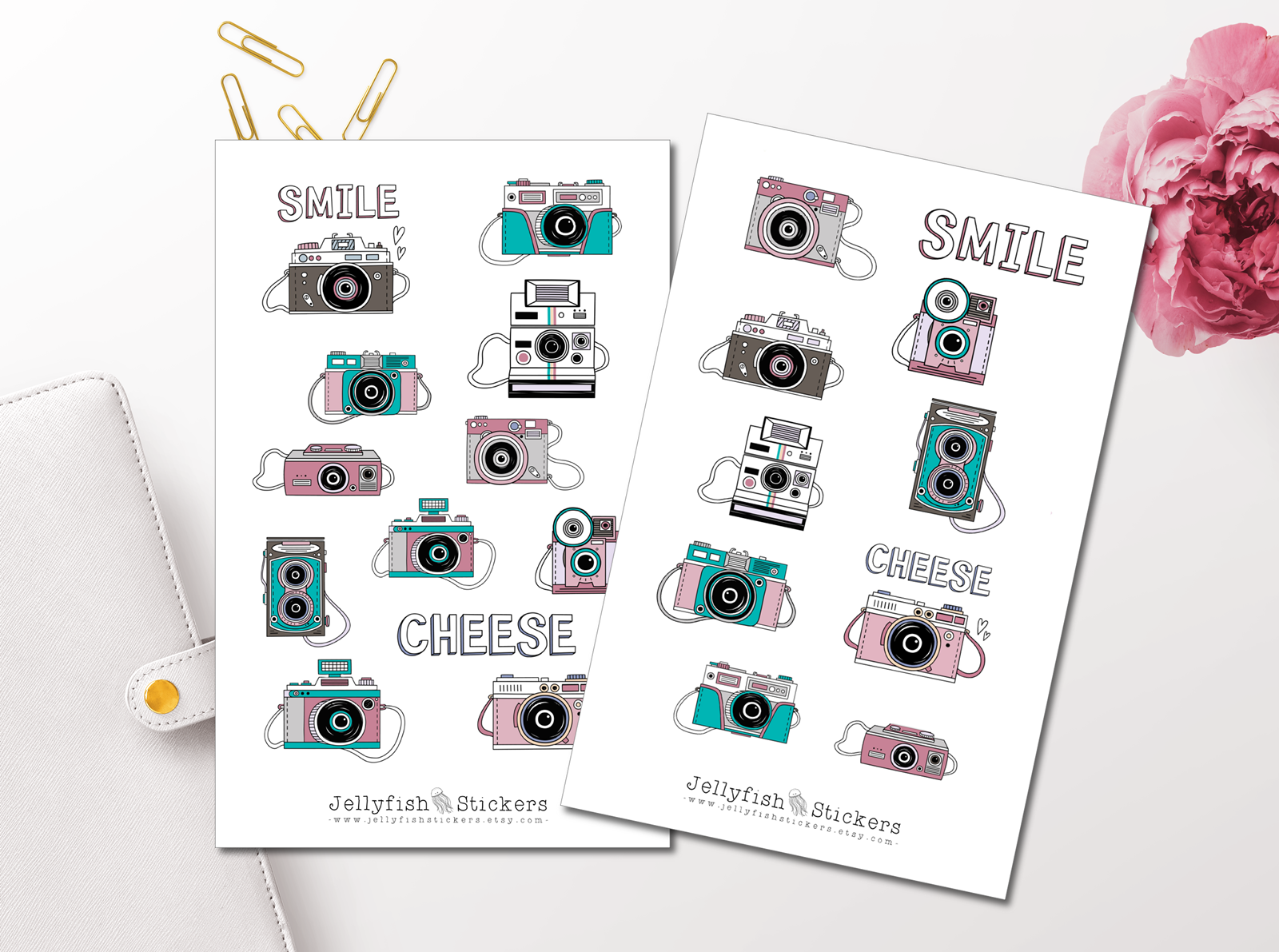 Jellyfish Stickers - Cameras Sticker Set