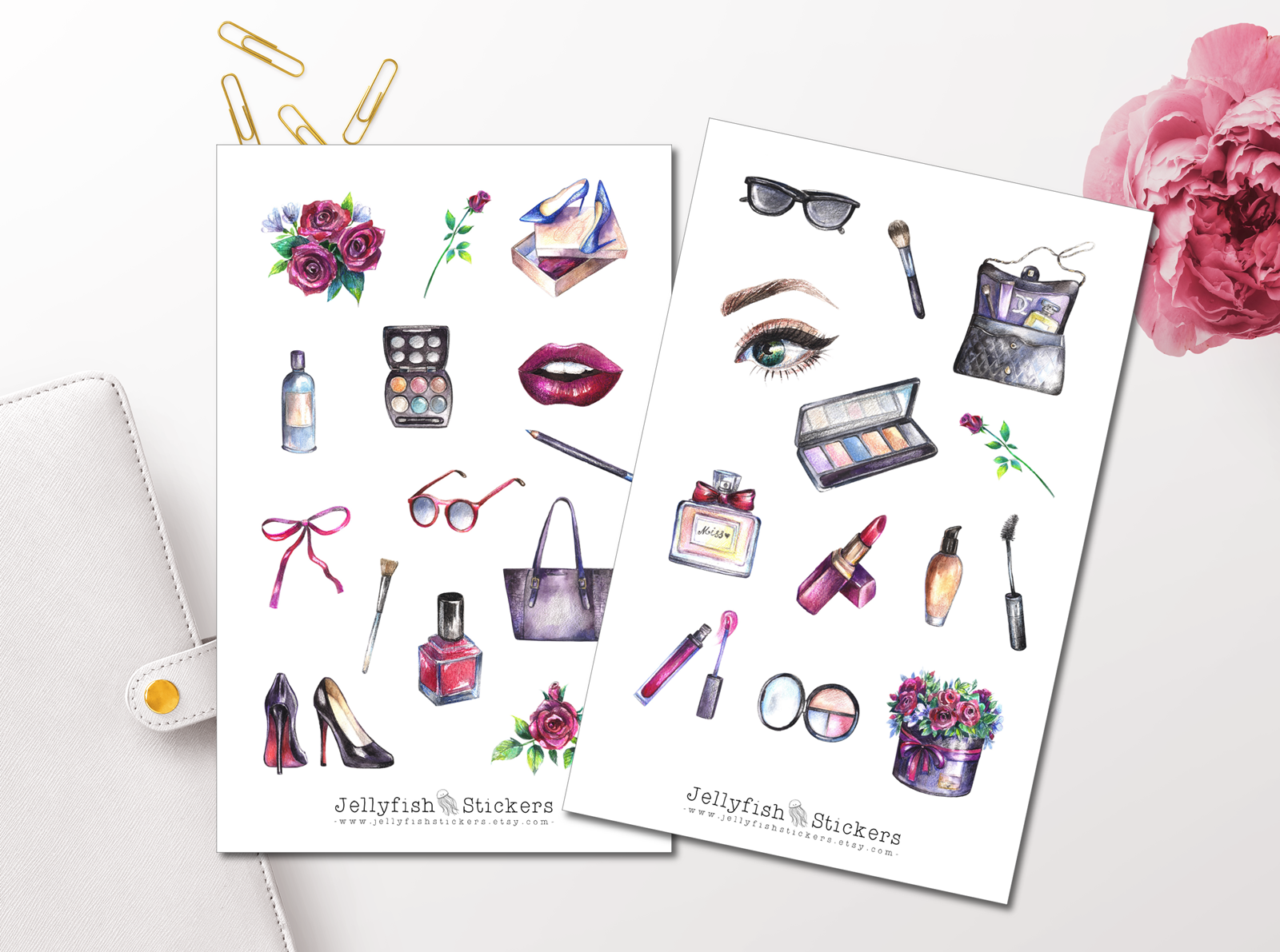 Jellyfish Stickers - Makeup Sticker Set