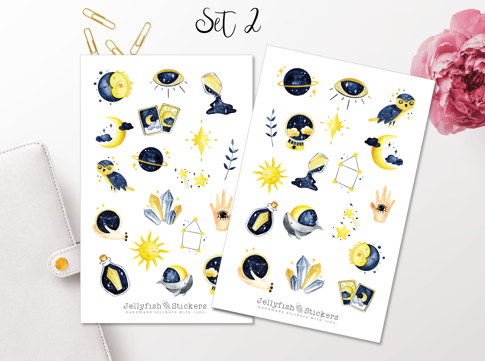 Jellyfish Stickers - Astronomy Sticker Set
