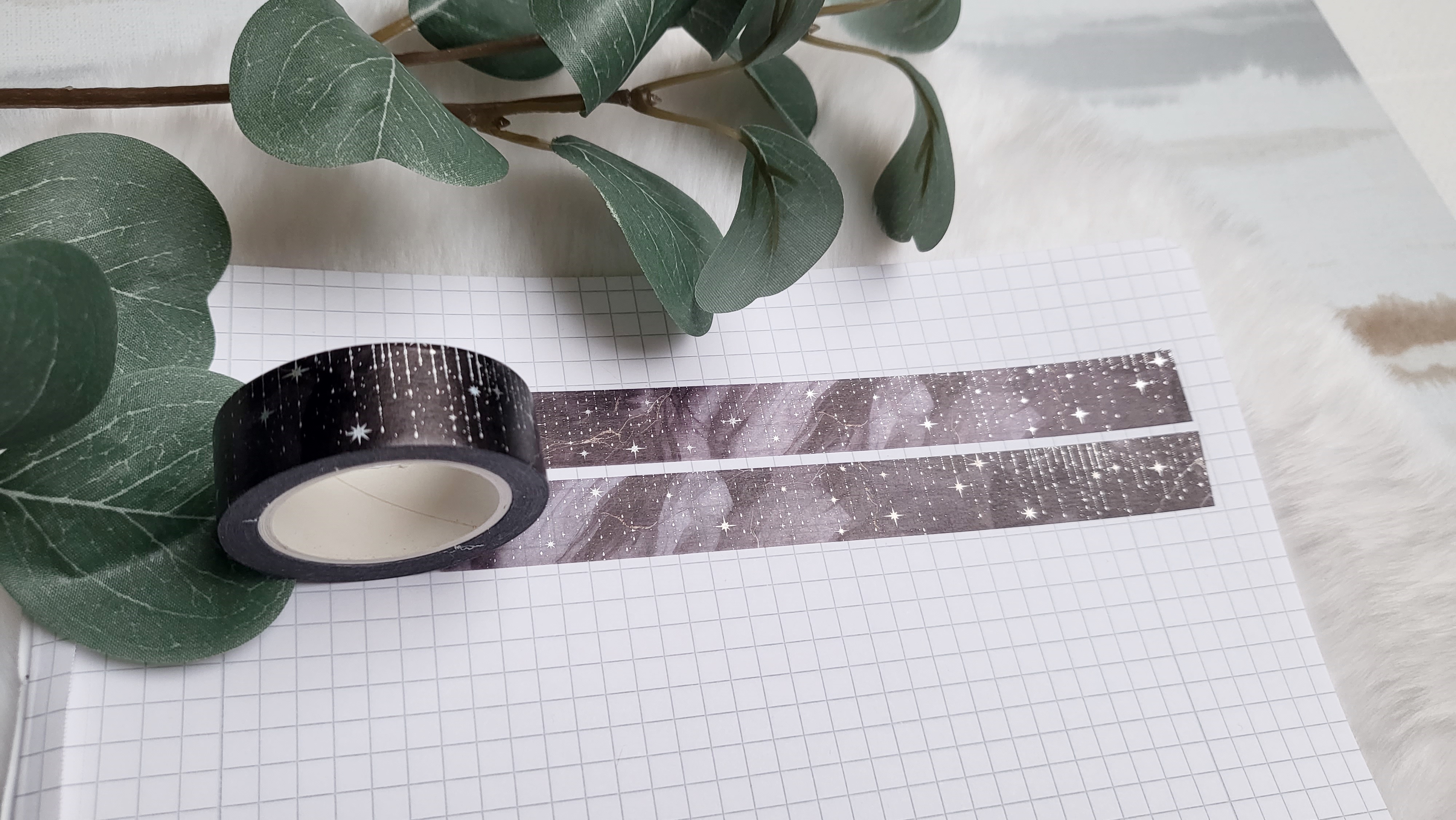 Jellyfish Stickers - Washi Tape Black Marble