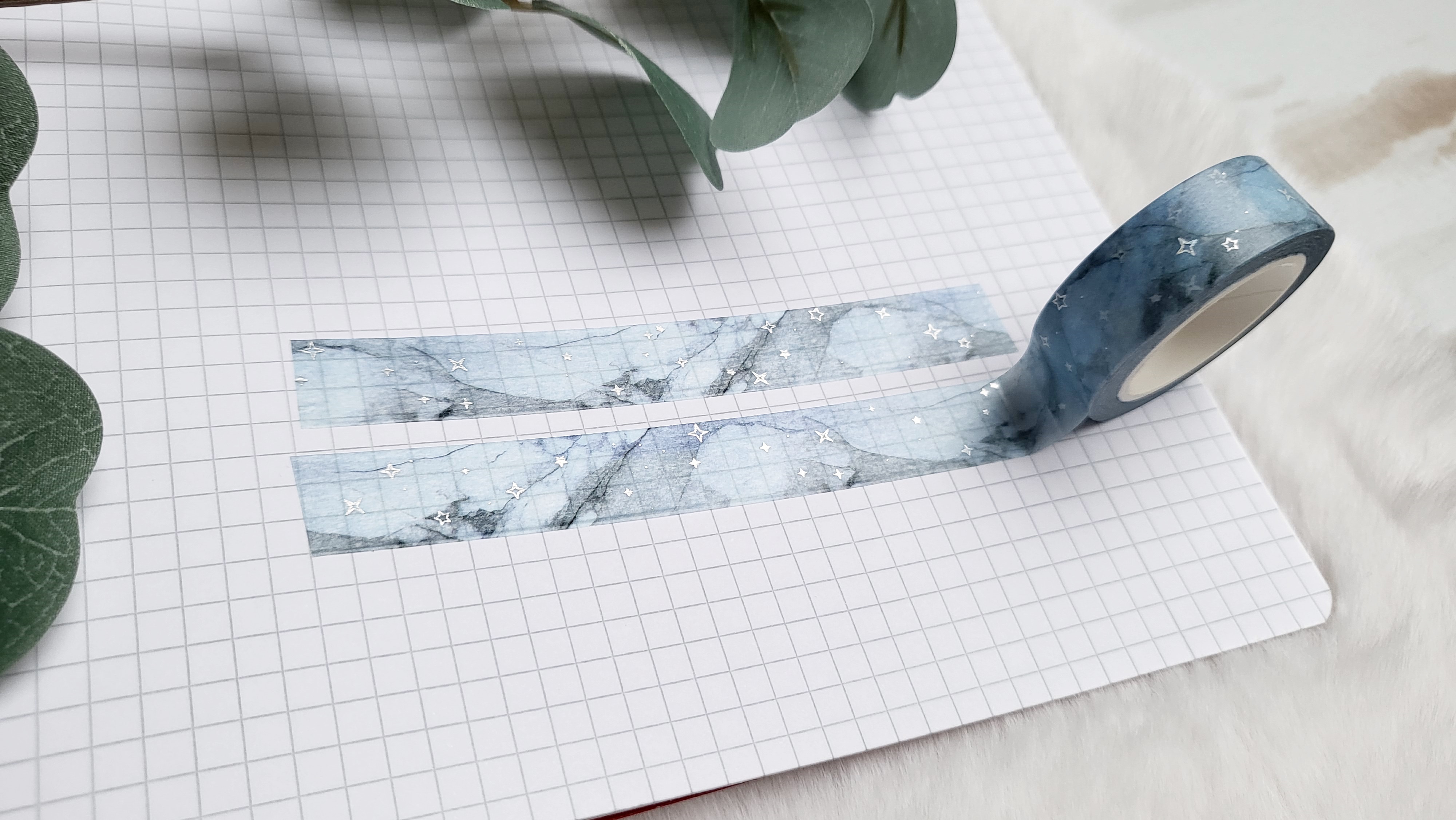 Jellyfish Stickers - Washi Tape Blue Marble