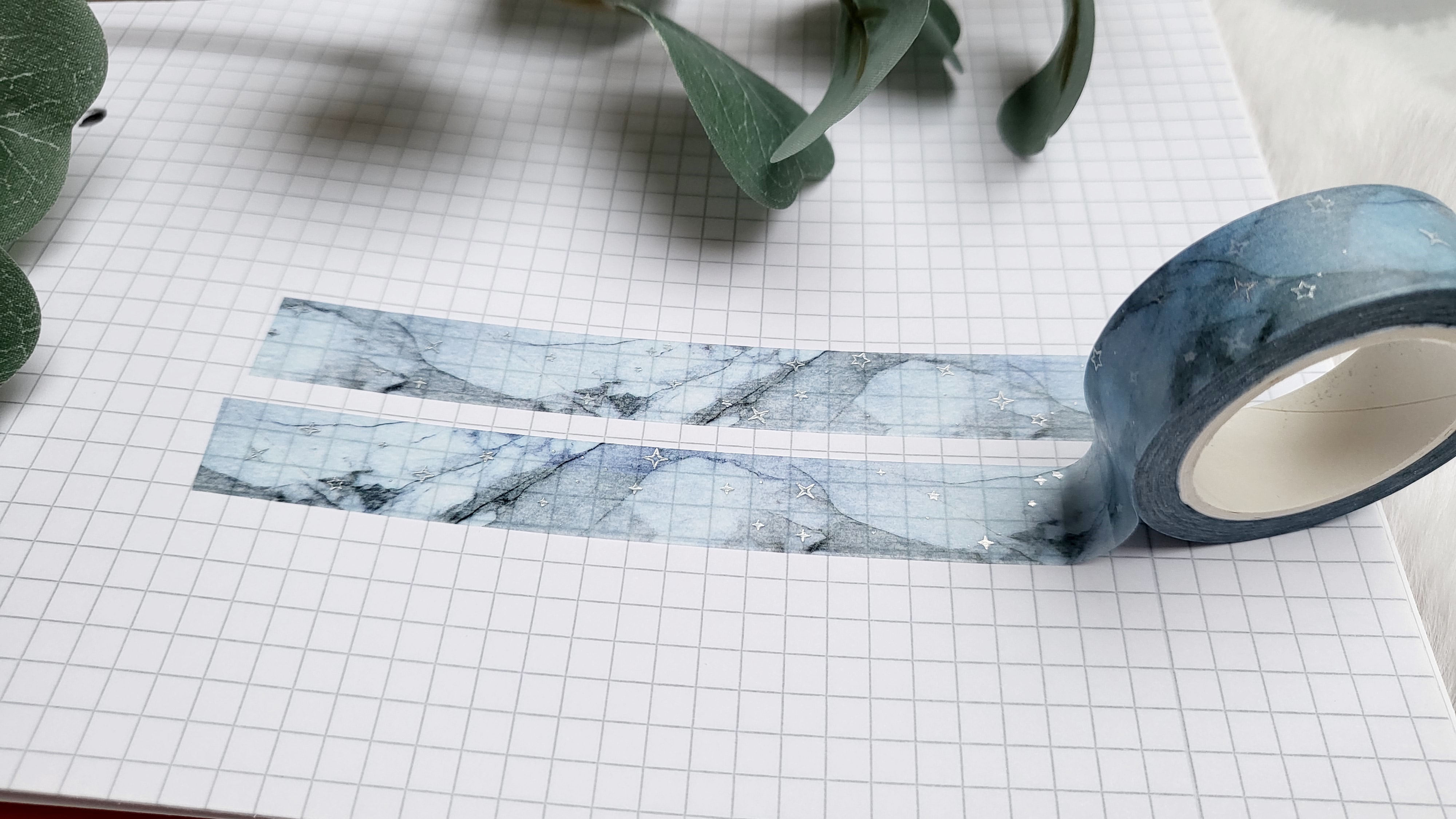 Jellyfish Stickers - Washi Tape Blue Marble