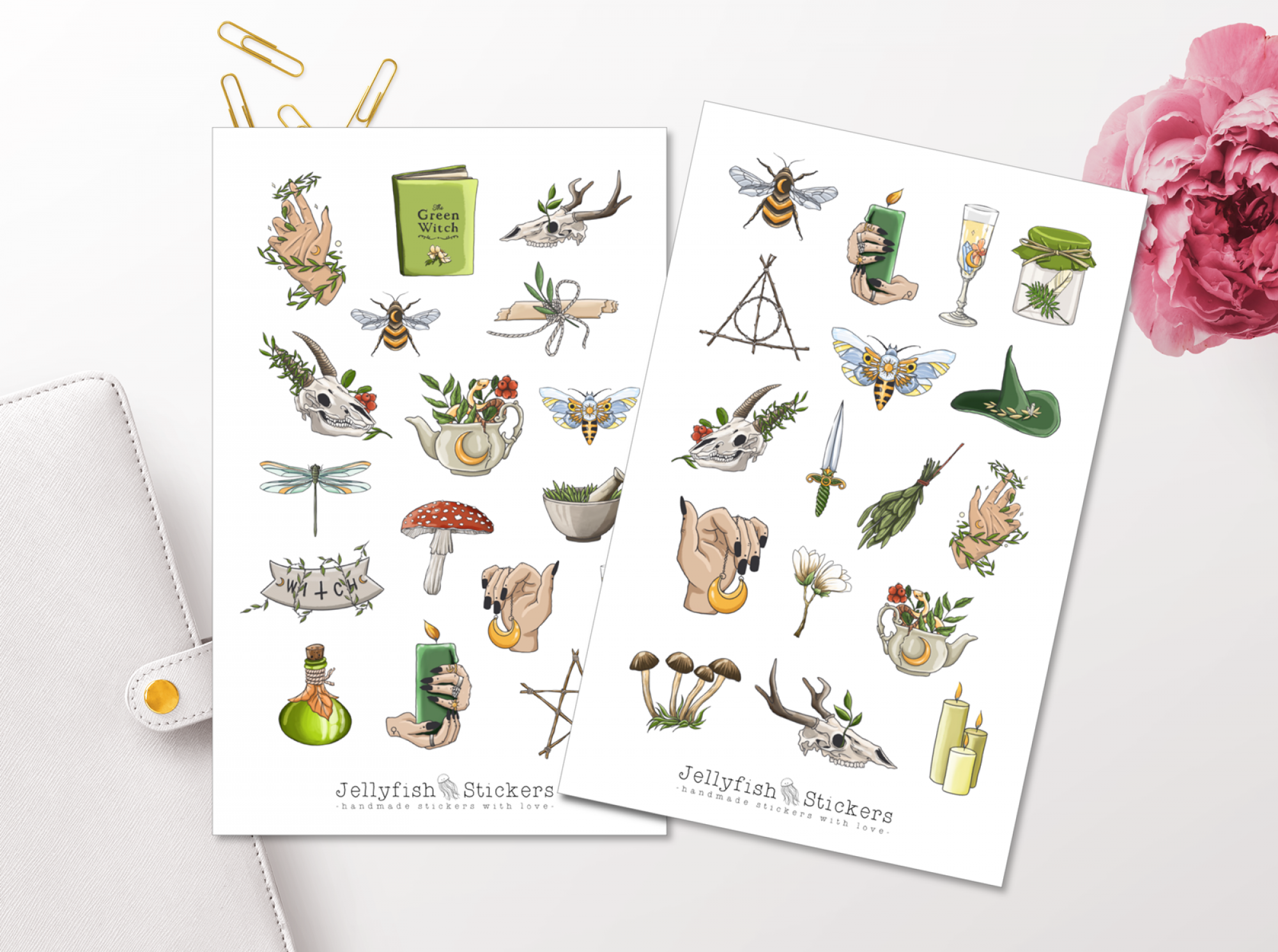 Jellyfish Stickers - Hexe Sticker Set